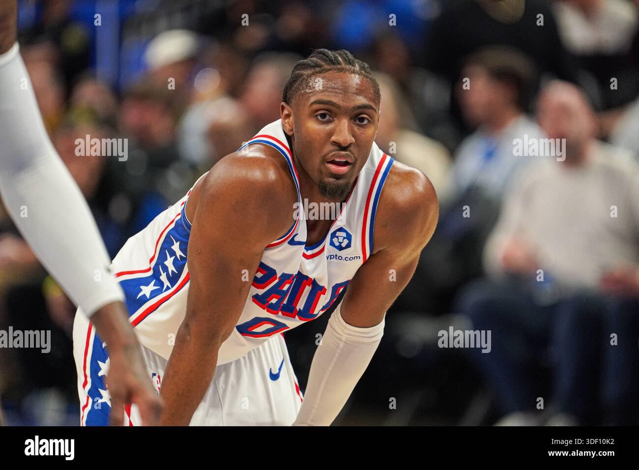 Orlando, Florida, USA, January 9, 2026, Philadelphia 76ers guard Tyrese ...