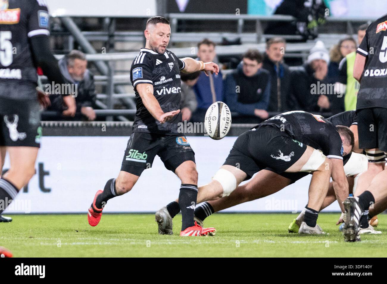 John Cooney of Brive during the Pro D2 match between Brive and Biarritz ...