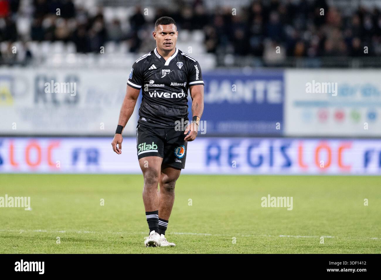 Etonia Bainivalu of Brive during the Pro D2 match between Brive and ...