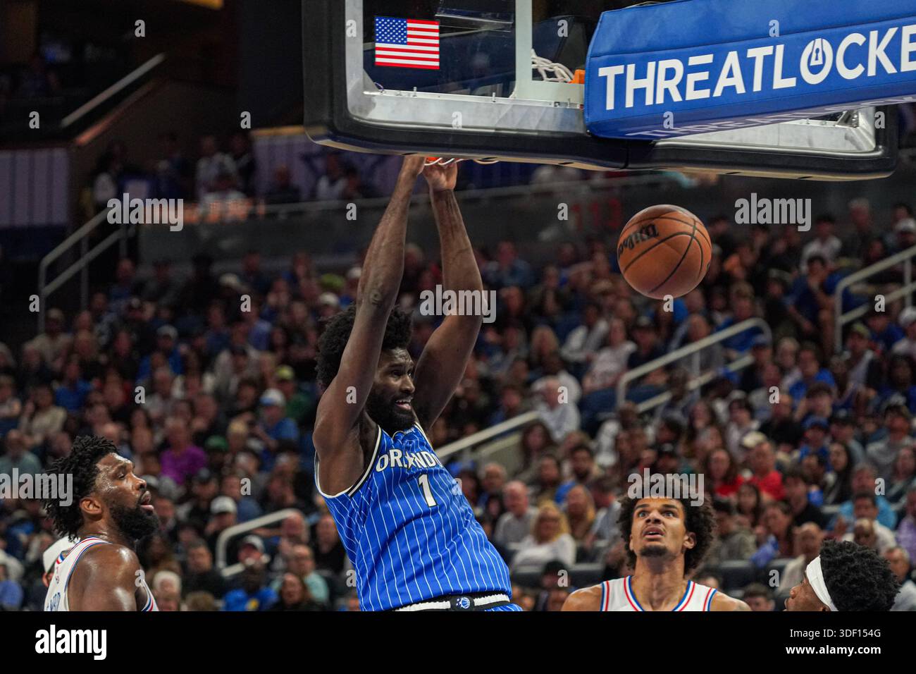 Orlando, Florida, USA, January 9, 2026, Orlando Magic's Jonathan Isaac ...
