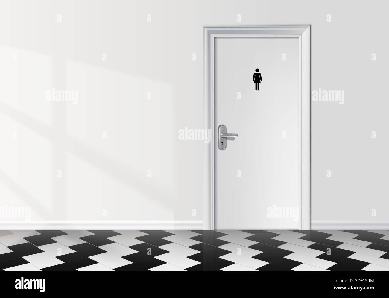 realistic vector illustration. Bathroom toilet room interior with white ...