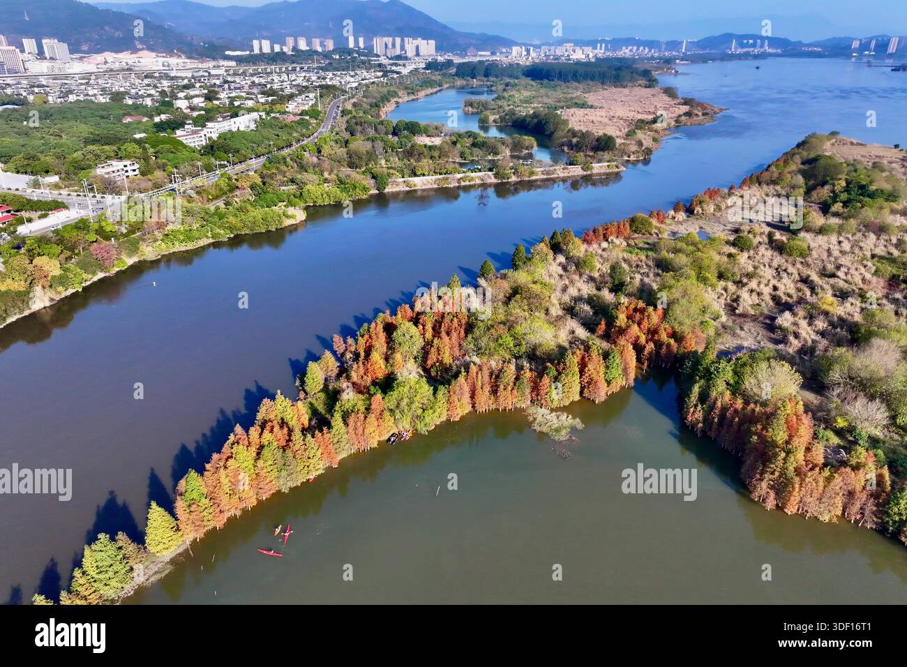 **CHINESE MAINLAND, HONG KONG, MACAU AND TAIWAN OUT** Aerial photo ...