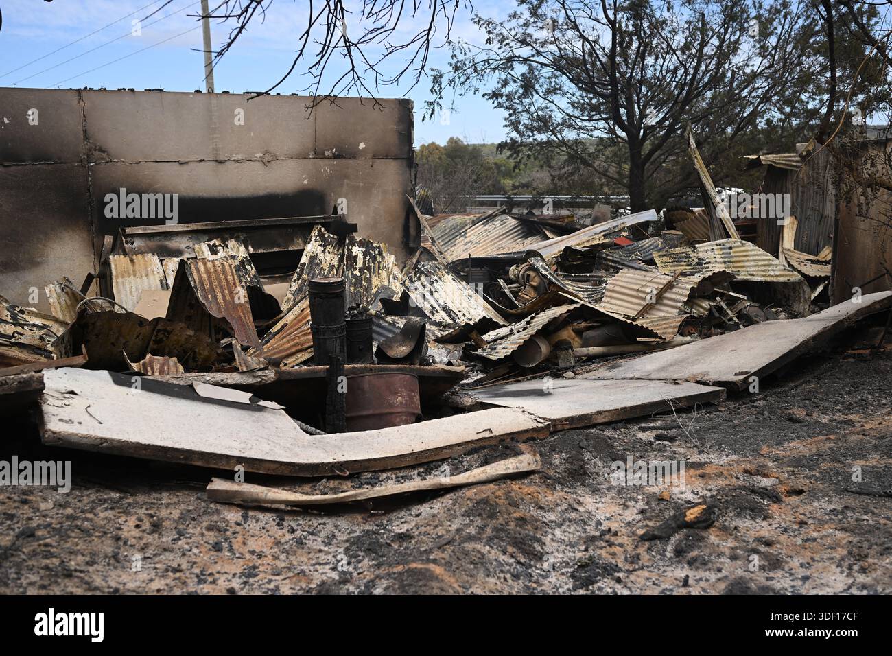 Destroyed property is seen in Harcourt, Victoria, Saturday, January 10 ...