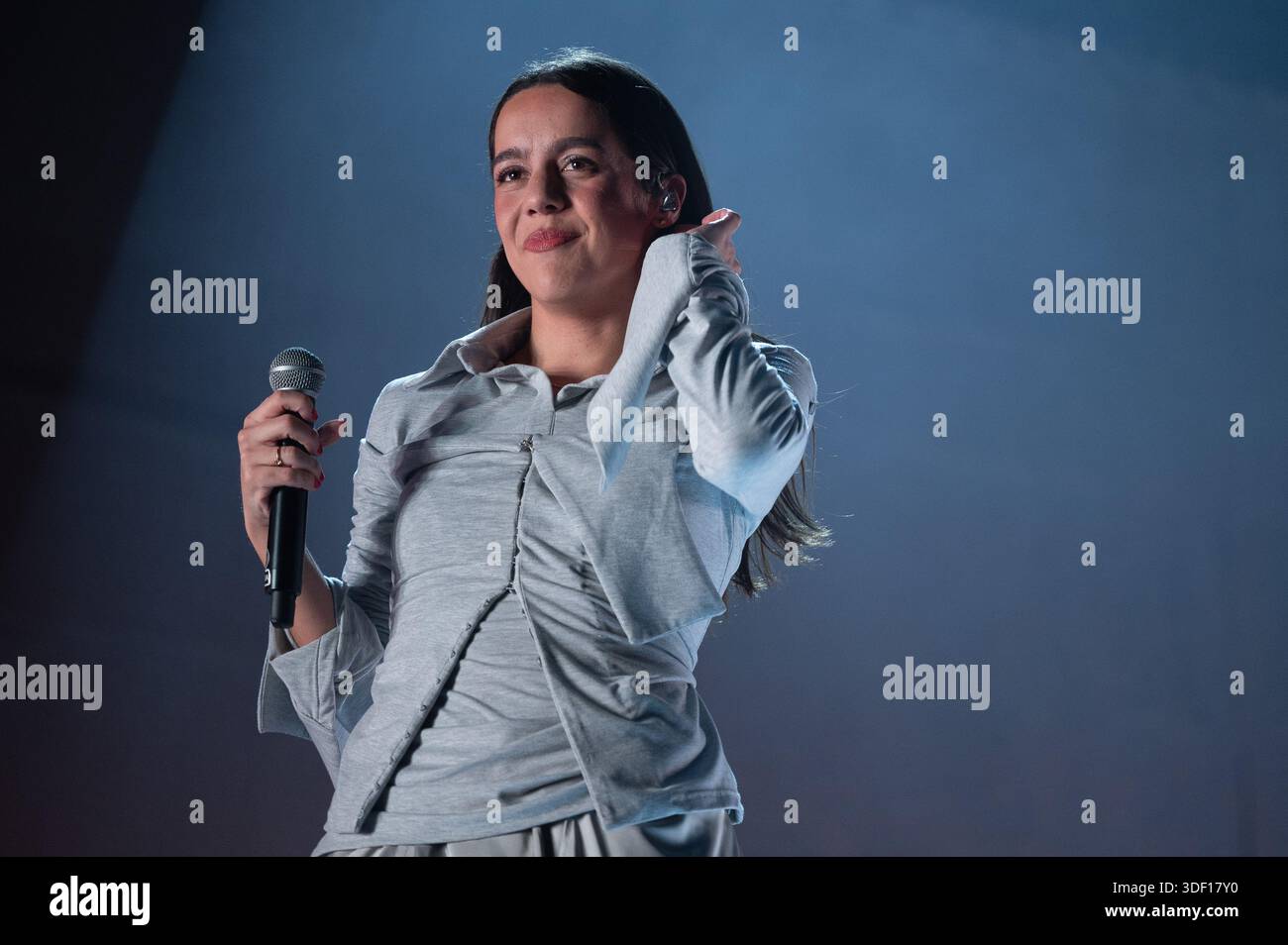 The singer Valeria Castro performs during her performance festival ...