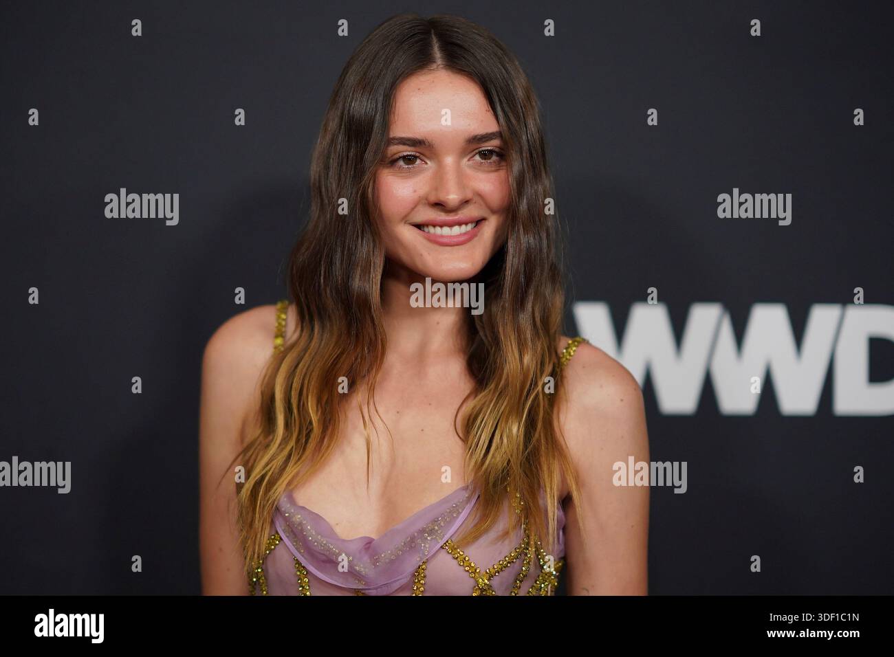 Charlotte Lawrence arrives at the WWD Style Awards on Friday, Jan. 9 ...
