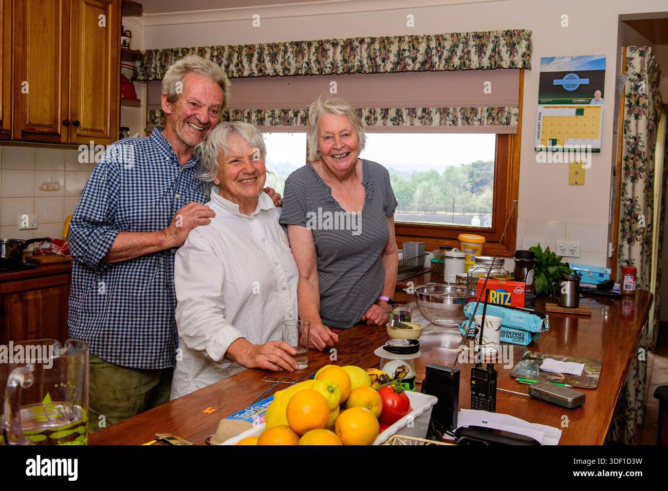 Ruffy, Australia. 10th Jan, 2026. John McClean and Sharron Batt with ...