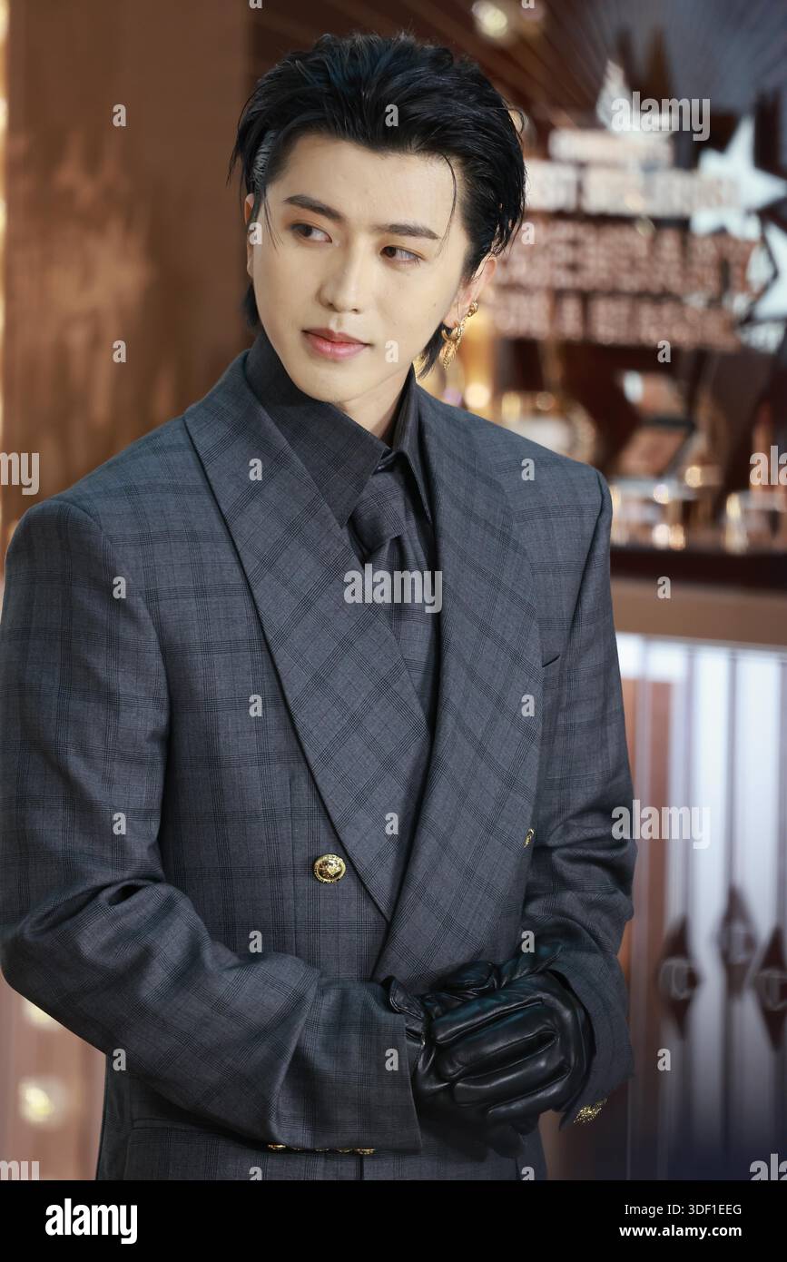 Chinese singer-songwriter, dancer and rapper Cai Xukun attends an ...