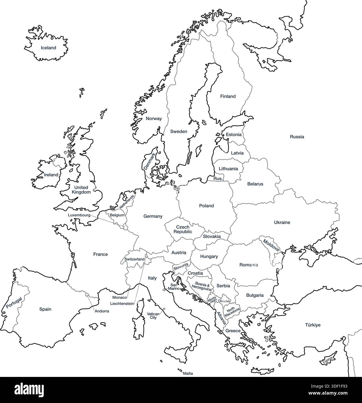 Denmark and netherlands map hi-res stock photography and images - Alamy
