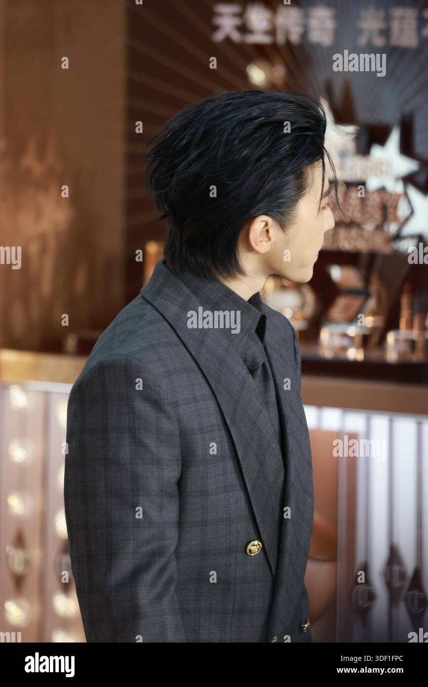 Chinese singer-songwriter, dancer and rapper Cai Xukun attends an ...