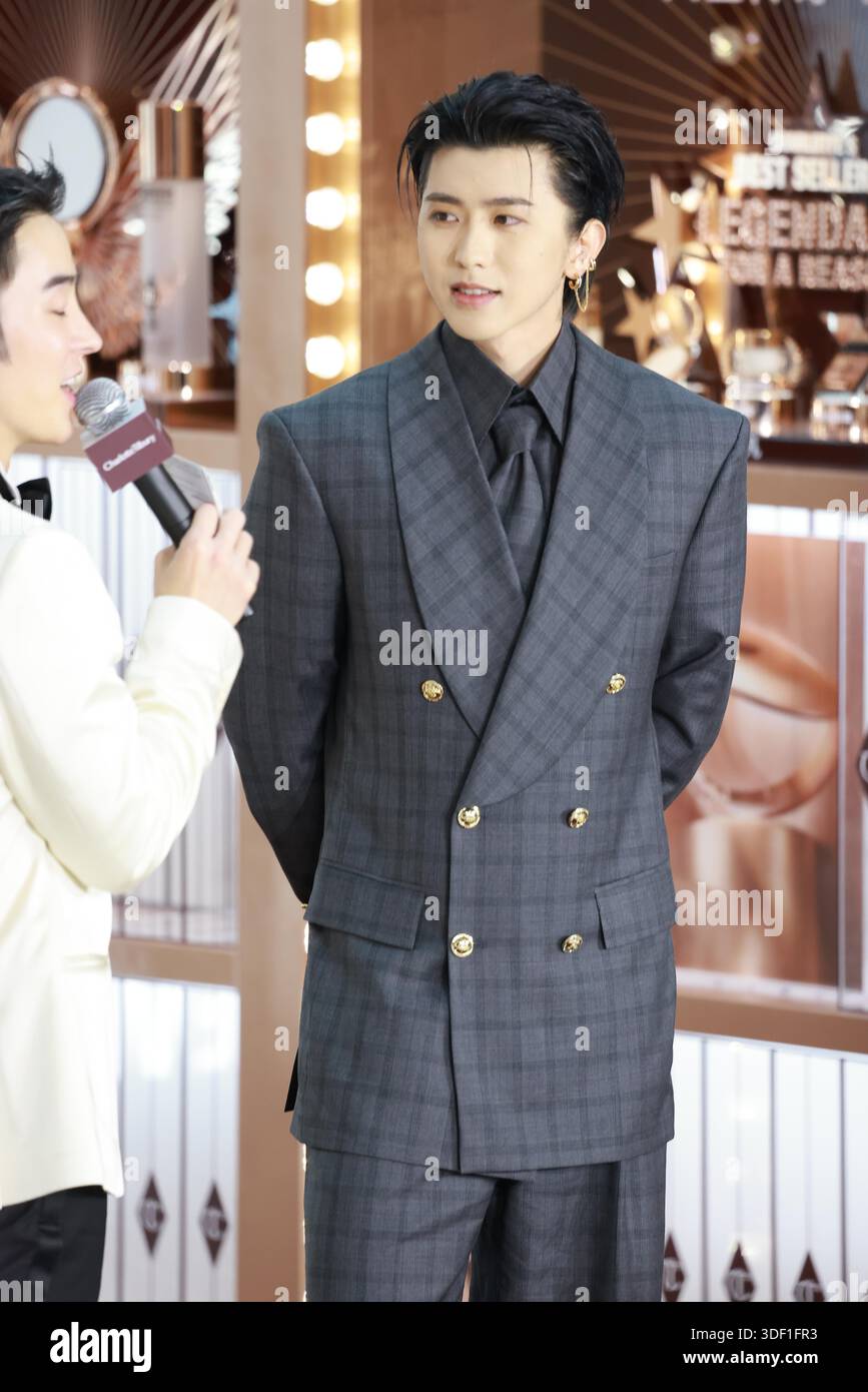 Chinese singer-songwriter, dancer and rapper Cai Xukun attends an ...