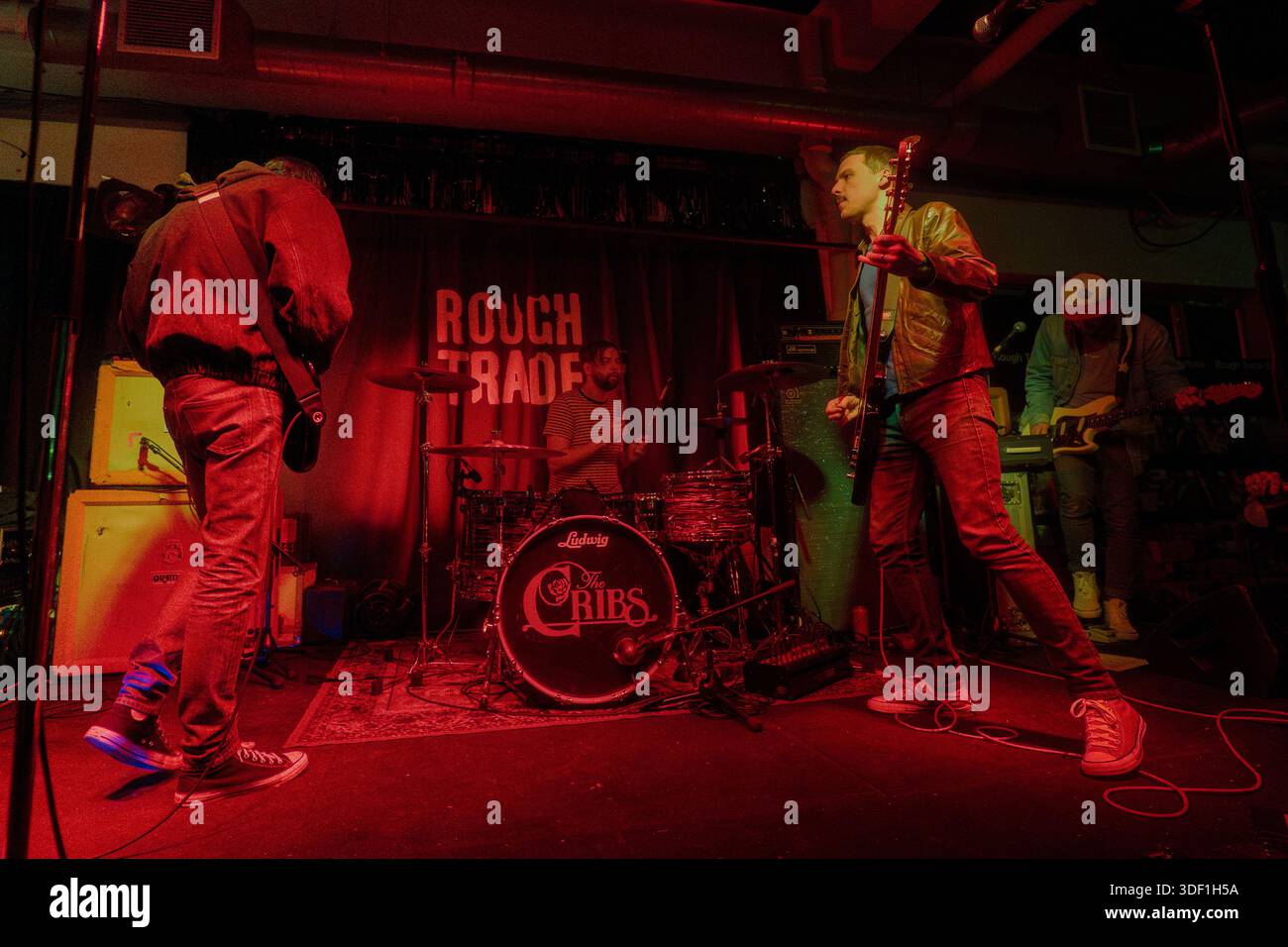 London, UK, 9 January, 2026. The Cribs in concert. Pictured left to ...