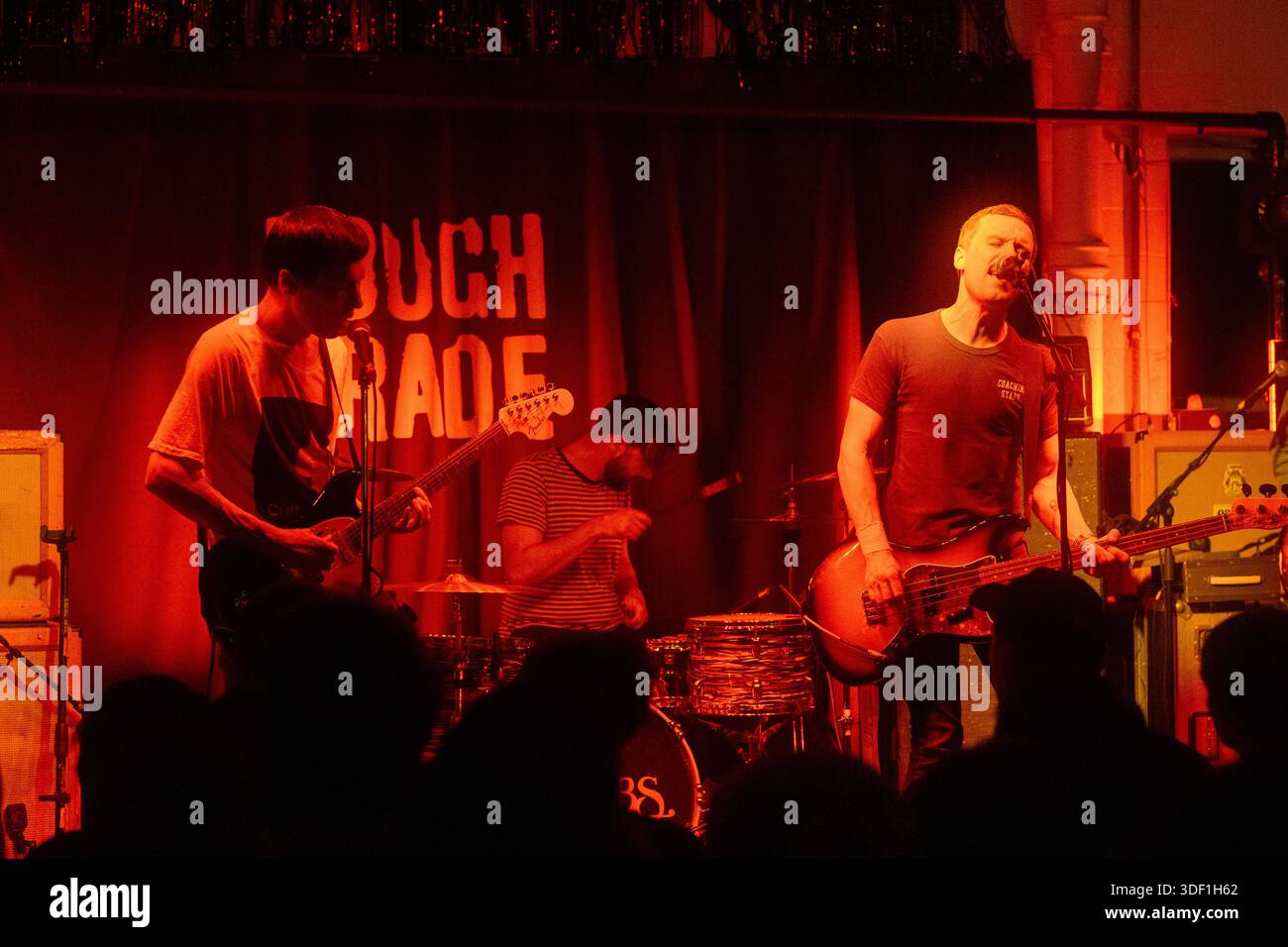 London, UK, 9 January, 2026. The Cribs in concert. Pictured left to ...