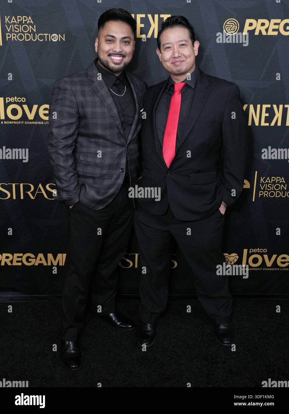Los Angeles, USA. 09th Jan, 2026. (L-R) Lawrence Sharma and Mike Manalo ...