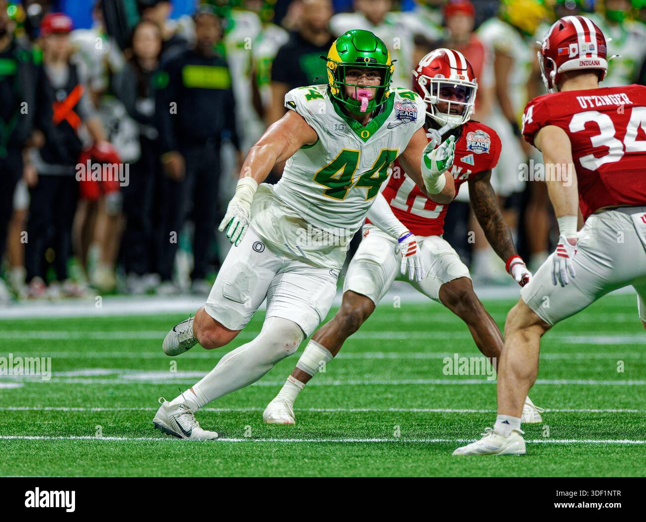 Atlanta, Georgia. 9th Jan, 2026. Oregon's Teitum Tuioti in action ...