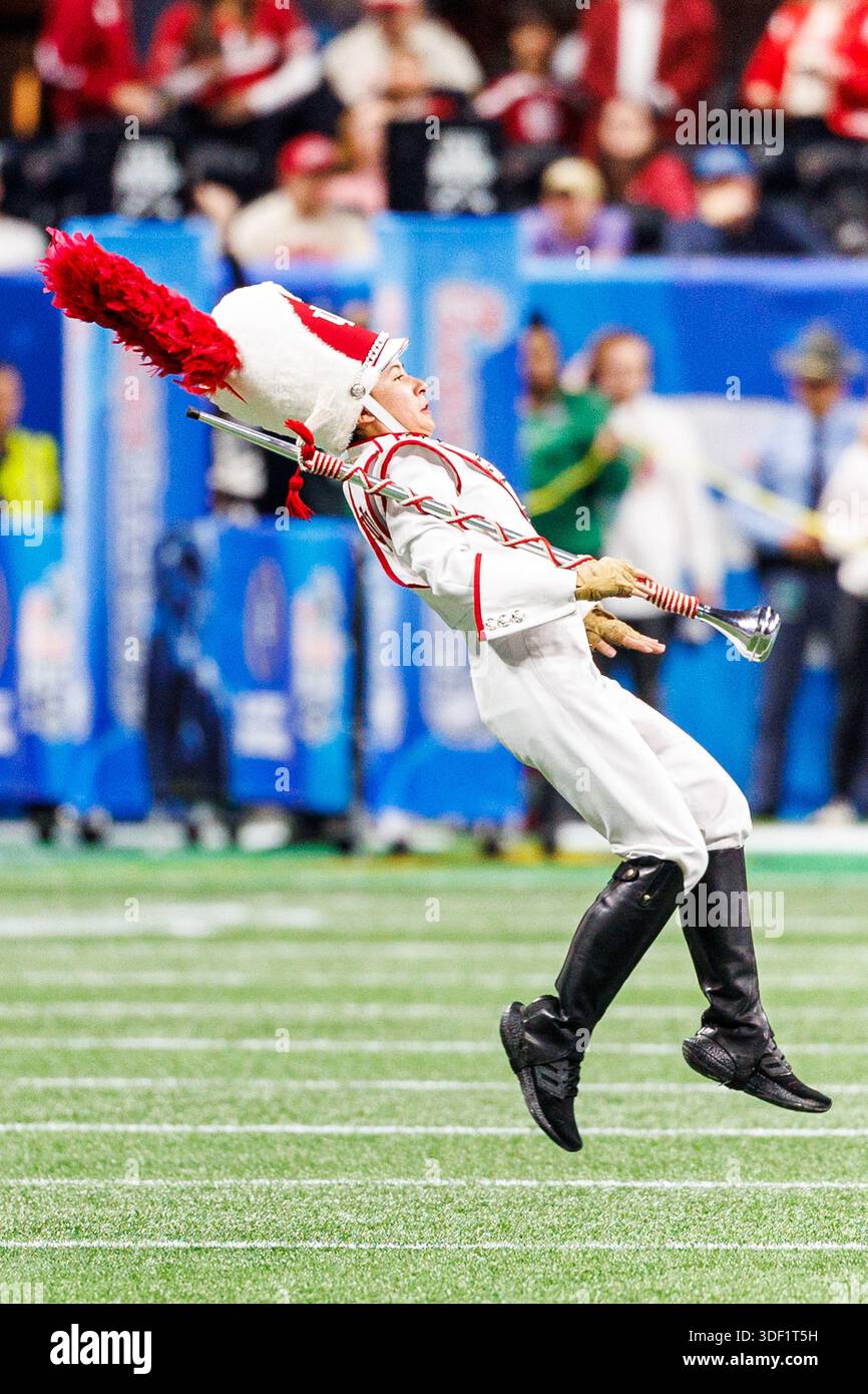Atlanta, Georgia. 09th Jan, 2025. Indiana drum majorette during pregame ...