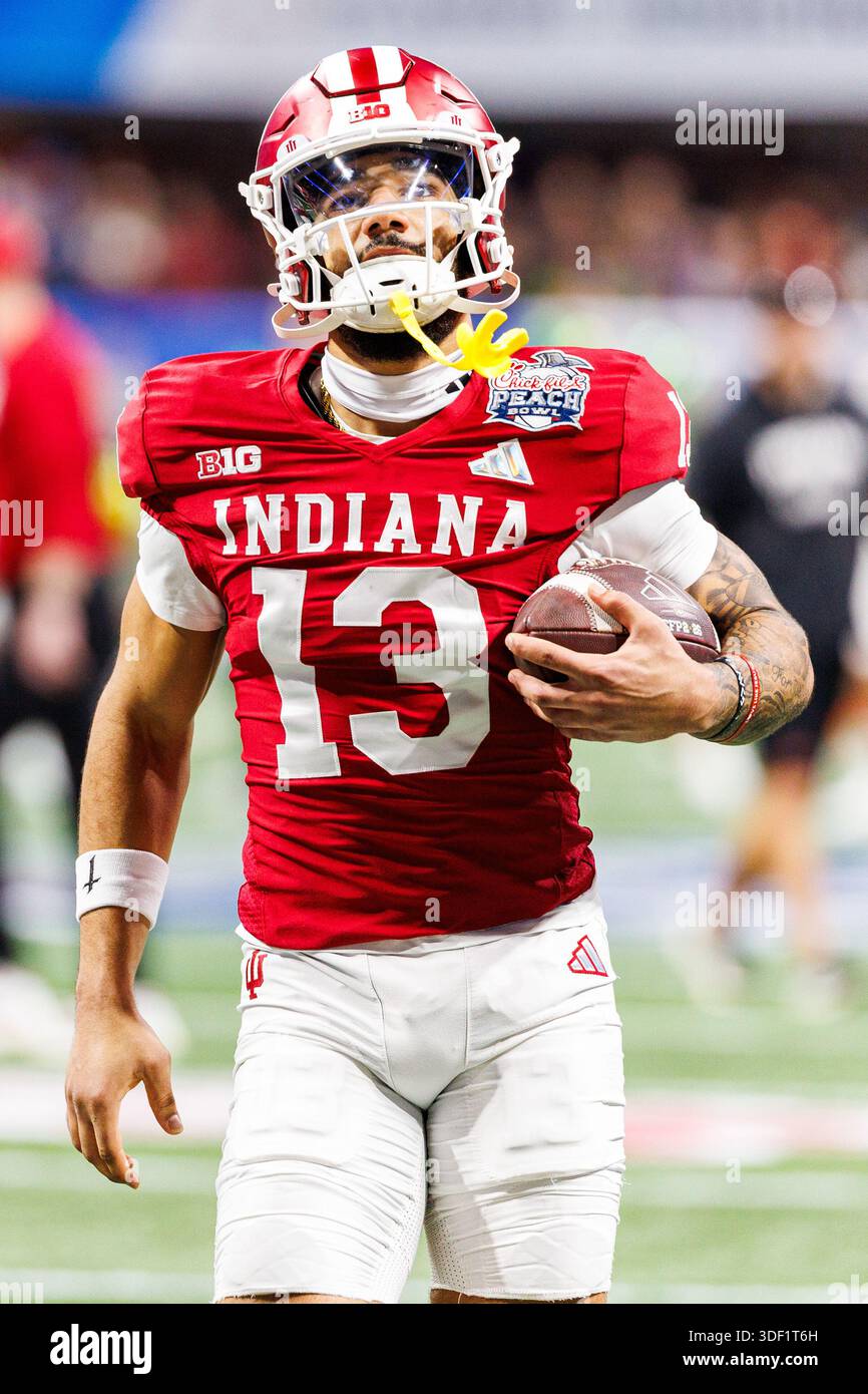 Atlanta, Georgia. 09th Jan, 2025. Indiana wide receiver Elijah Sarratt ...