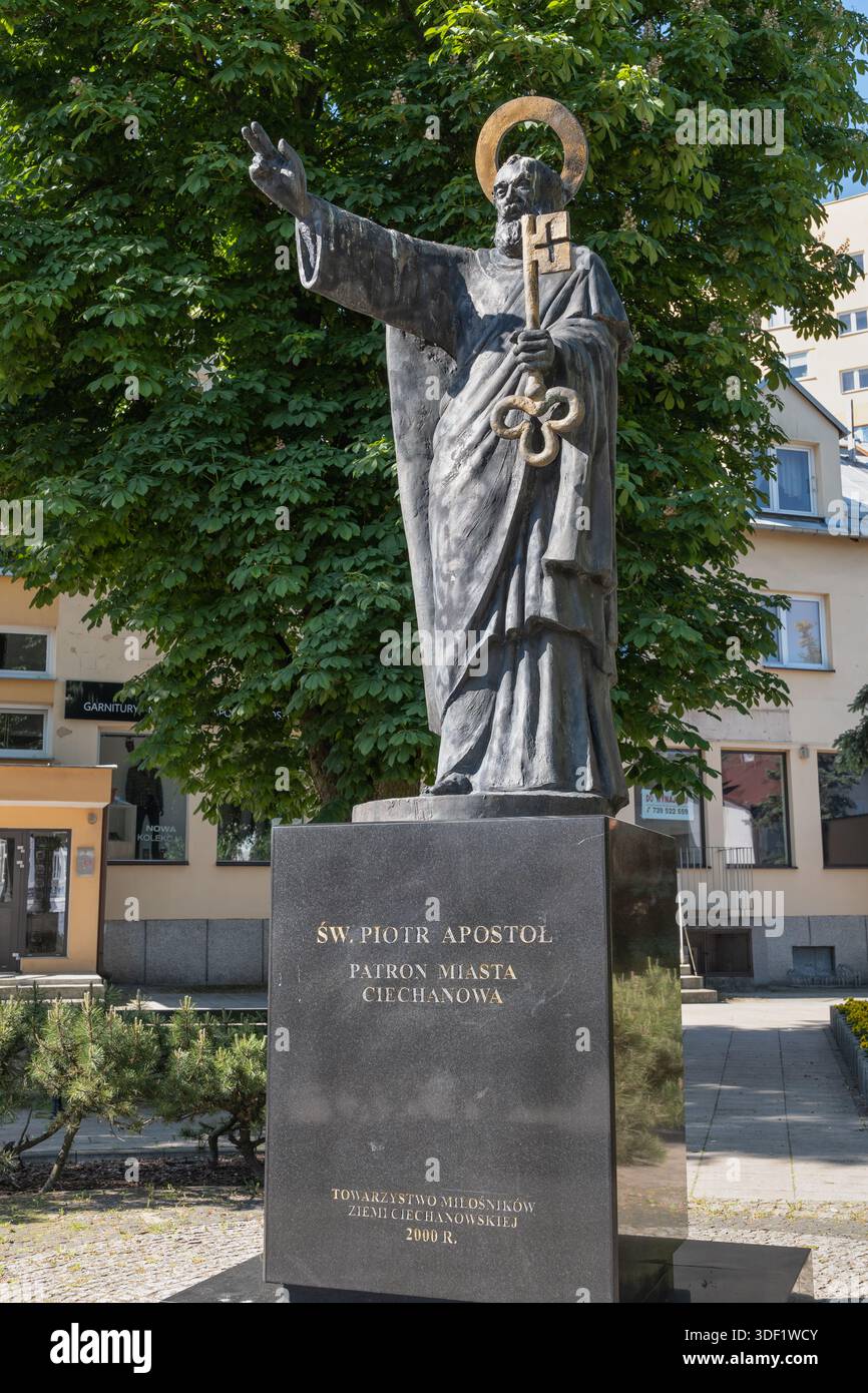 Statue of St. Peter the Apostle holding key to heaven, patron saint of ...