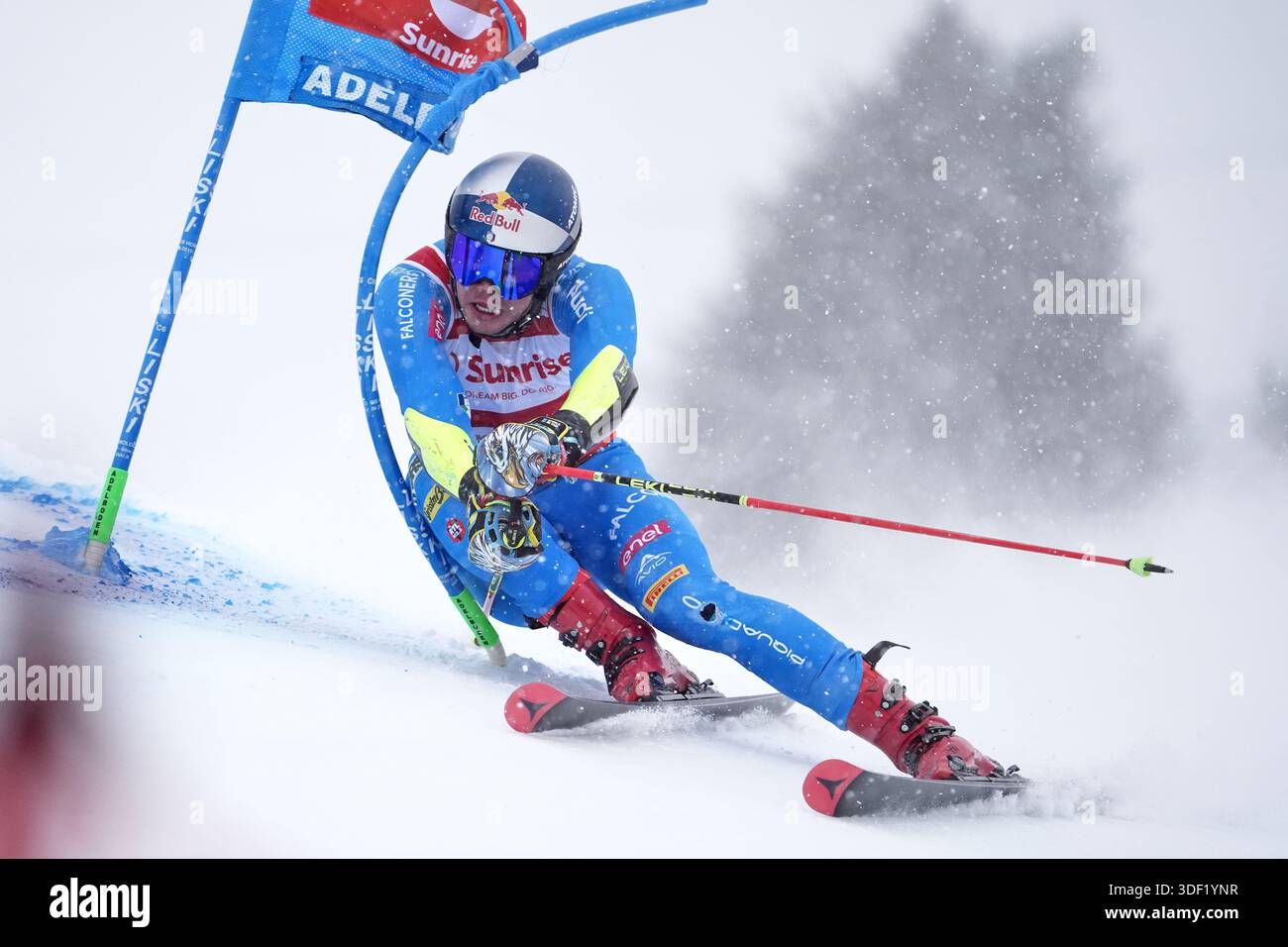 Italy's Alex Vinatzer speeds down the course during an alpine ski, men ...