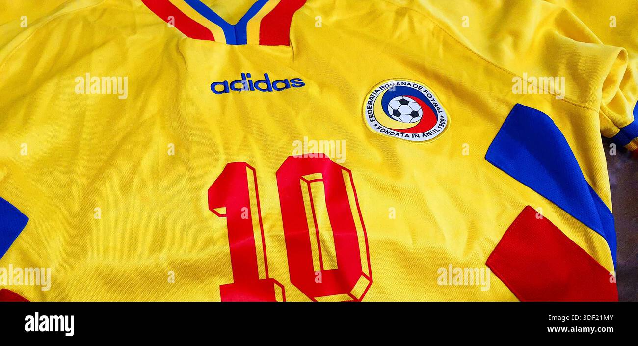 Gheorghe Hagi s number 10 shirt from the Romanian national football ...
