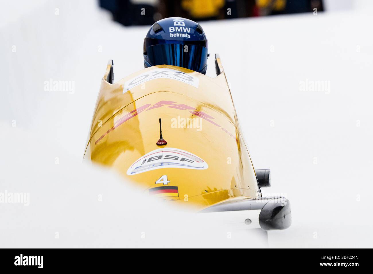 Kim Kalicki of Germany in action during the Women's Mono-Bob World Cup ...