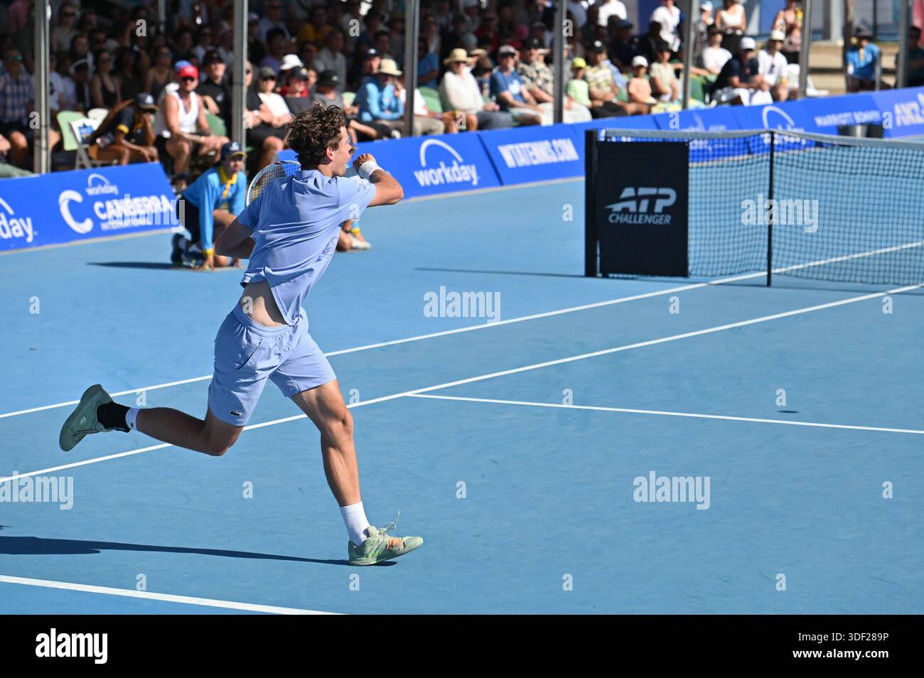 10 January 2026, Alexander Blockx during the Canberra International ...