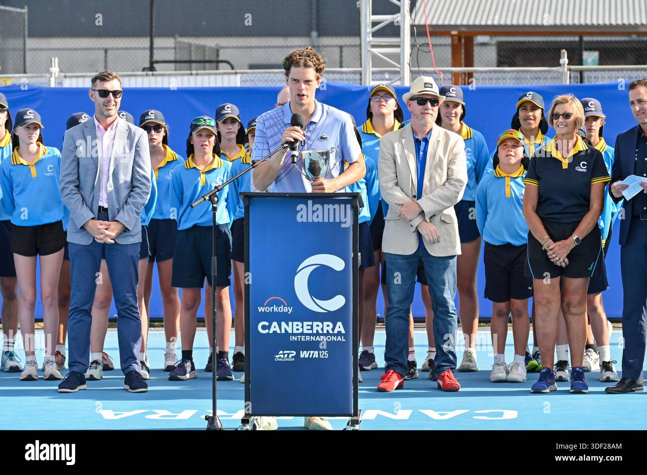 10 January 2026, Alexander Blockx during the Canberra International ...