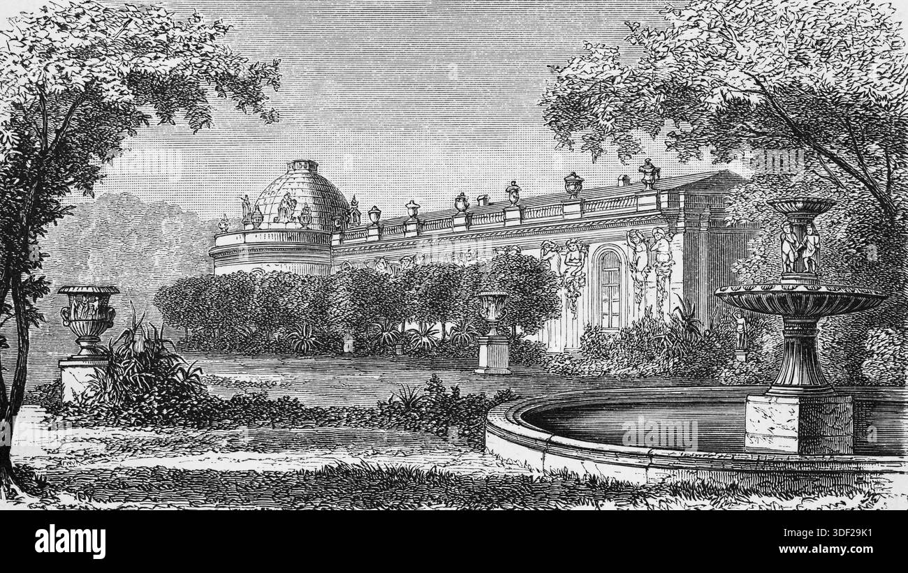 Sanssouci Palace with Park, Summer Residence of the Kings of Prussia ...