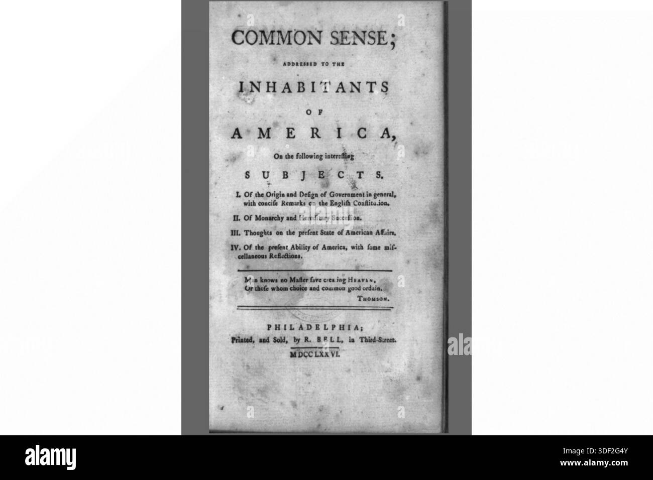 This Library of Congress provided image shows the title page of ...