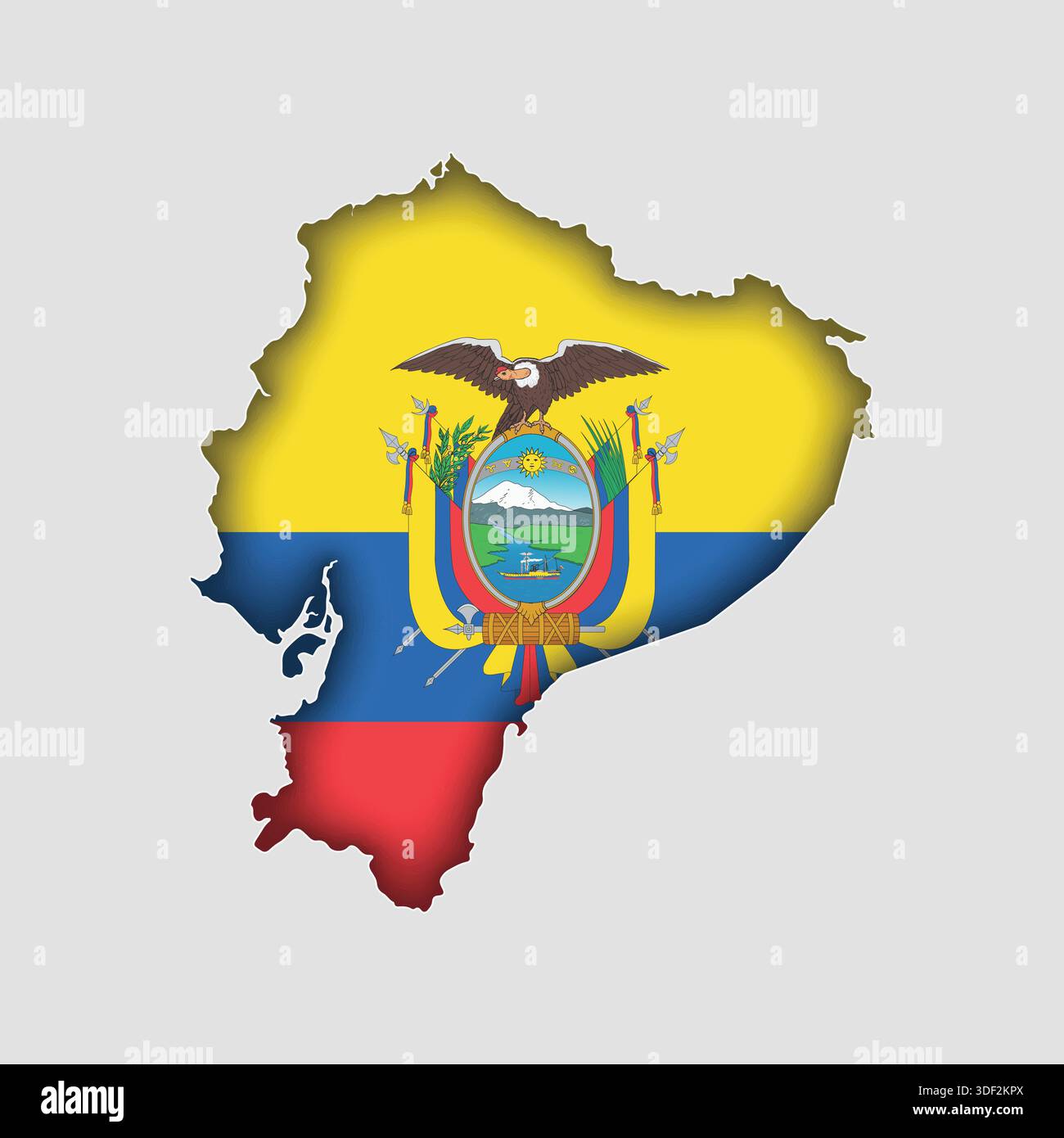 Ecuador vector map hi-res stock photography and images - Alamy
