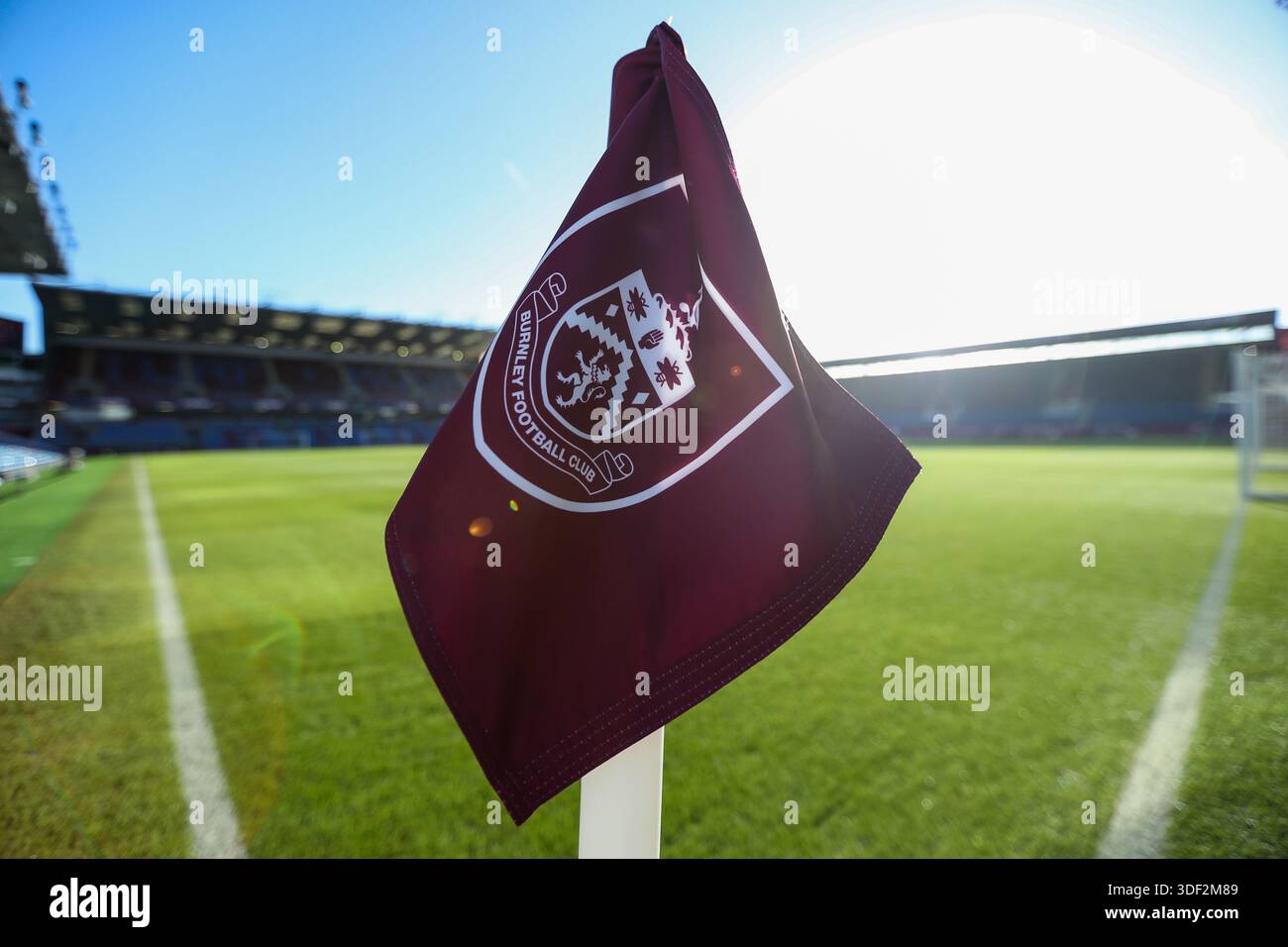 Burnley corner flag ahead of the Emirates FA Cup Third Round match ...