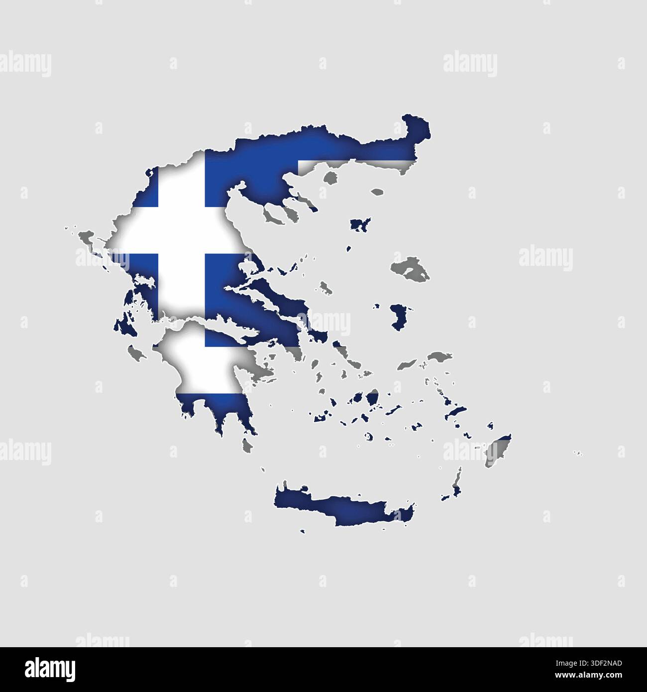GREECE Map with flag in body Stock Vector Image & Art - Alamy