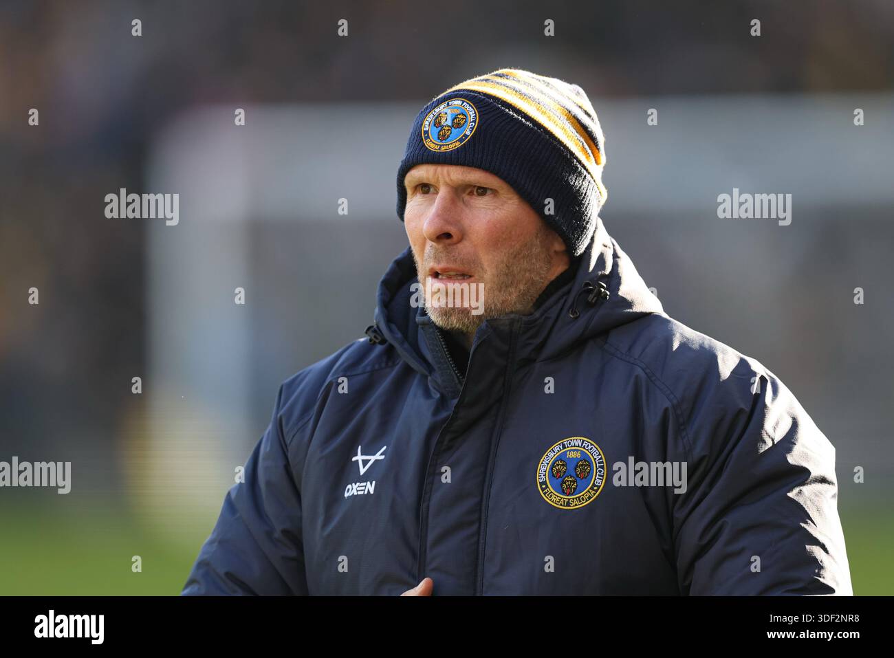 Michael Appleton manager of Shrewsbury Town during the Emirates FA Cup ...
