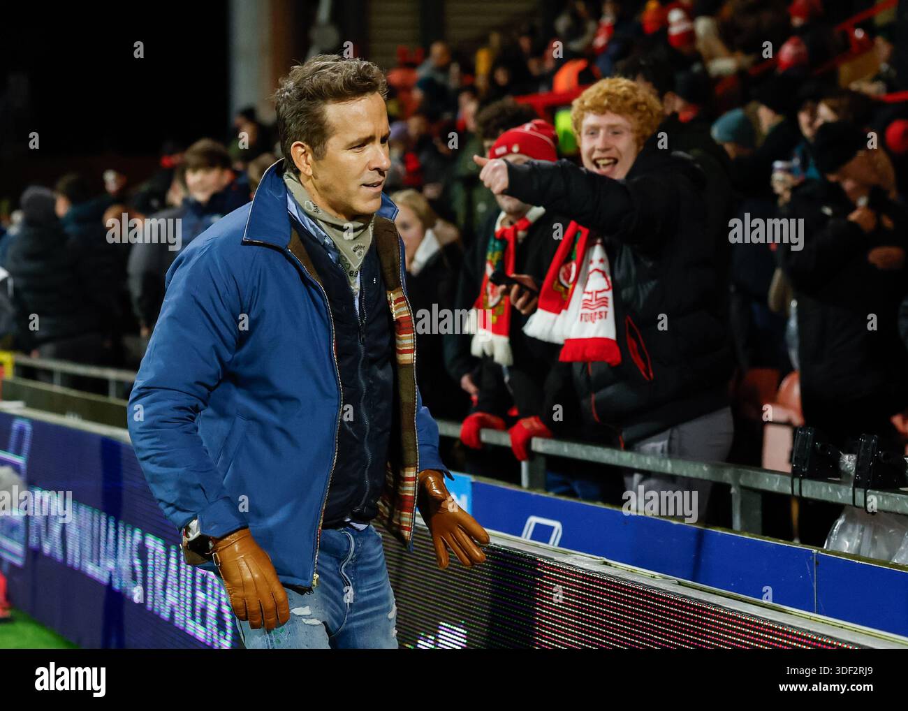 Wrexham, Wales, 9th January 2026. Wrexham Co-Owner Ryan Reynolds ahead ...
