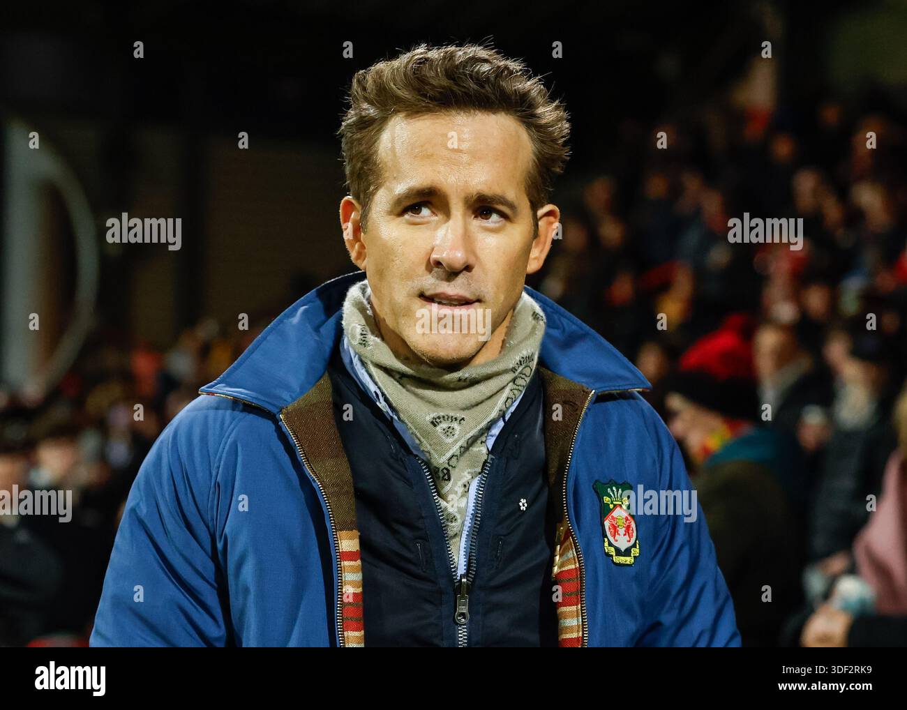 Wrexham, Wales, 9th January 2026. Wrexham Co-Owner Ryan Reynolds ahead ...