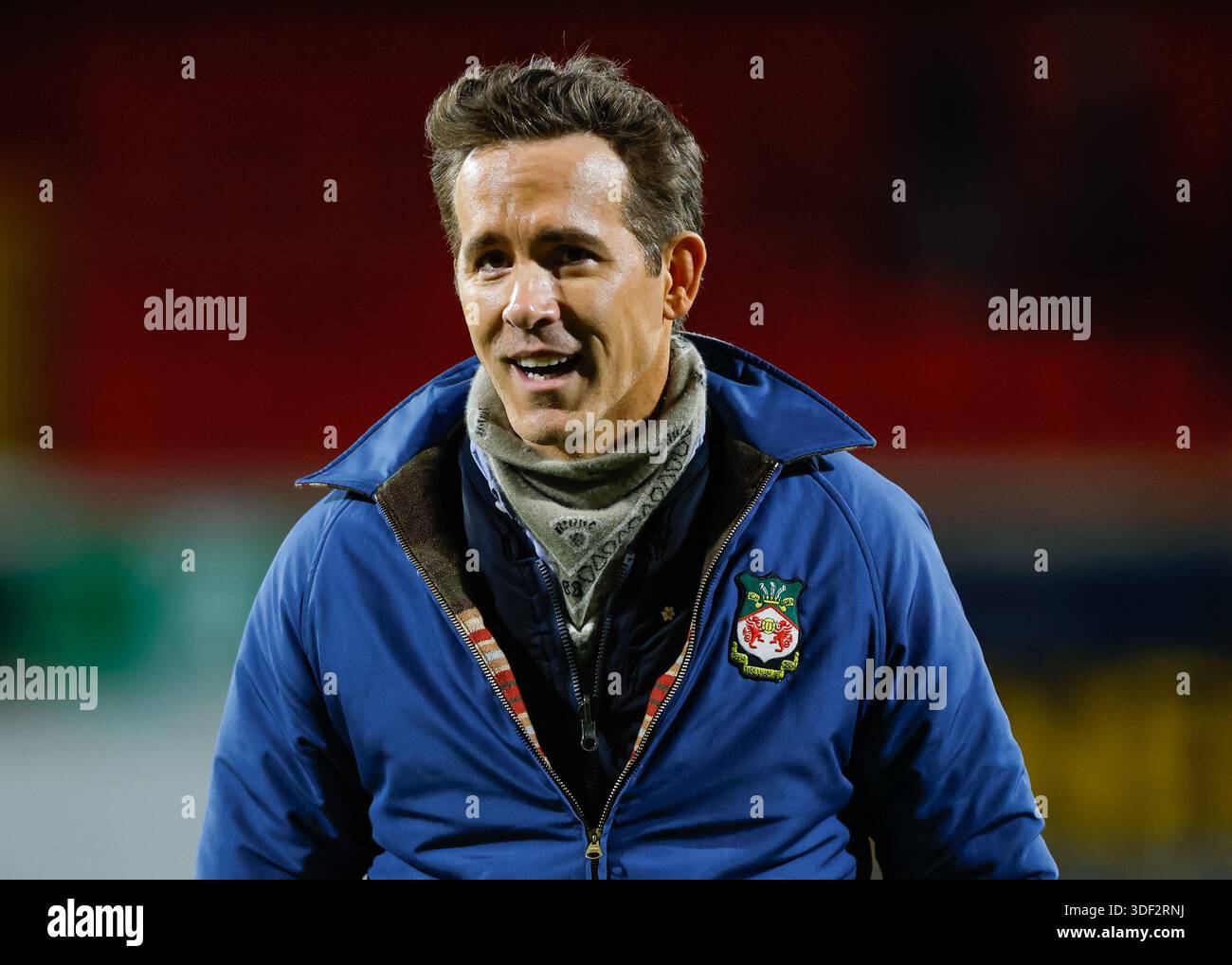 Wrexham, Wales, 9th January 2026. Wrexham Co-Owner Ryan Reynolds ahead ...