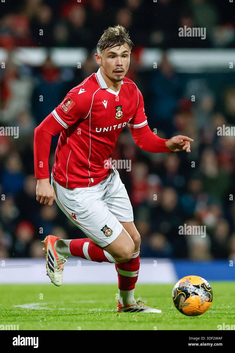Wrexham, Wales, 9th January 2026. Callum Doyle of Wrexham during the ...