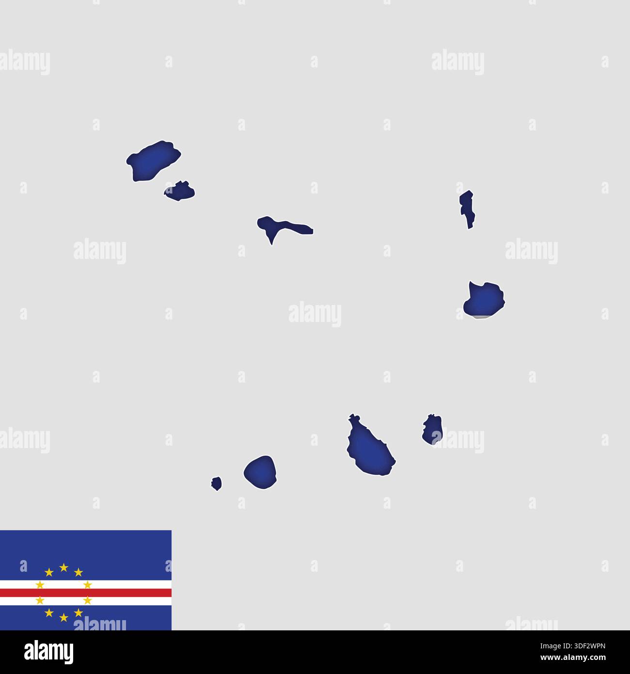 Map cape verde national Stock Vector Images - Alamy