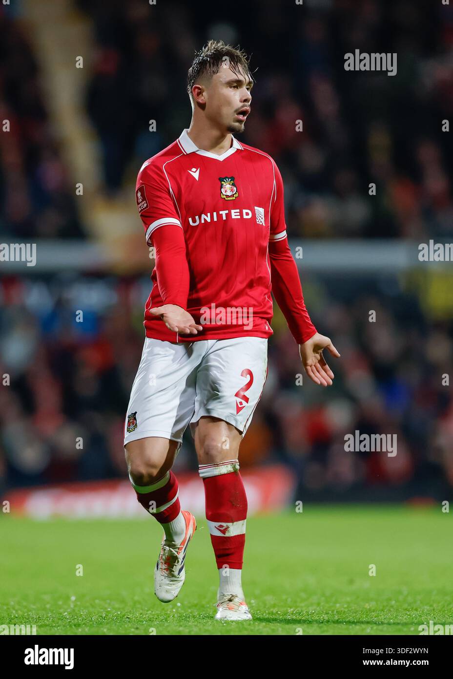 Wrexham, Wales, 9th January 2026. Callum Doyle of Wrexham during the ...