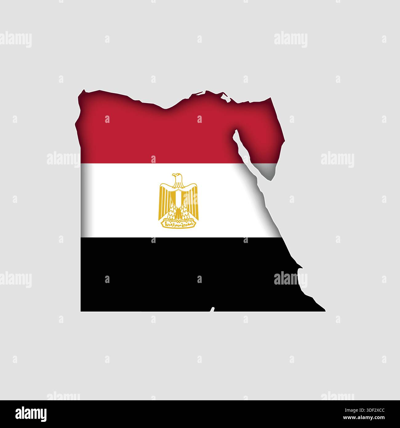 Egypt country flag in Stock Vector Images - Alamy