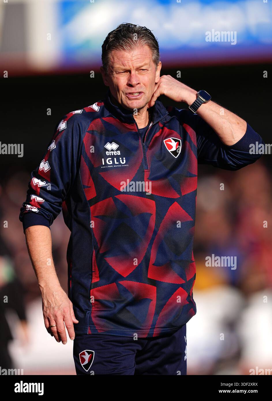 Cheltenham Town manager Steve Cotterill during the Emirates FA Cup ...