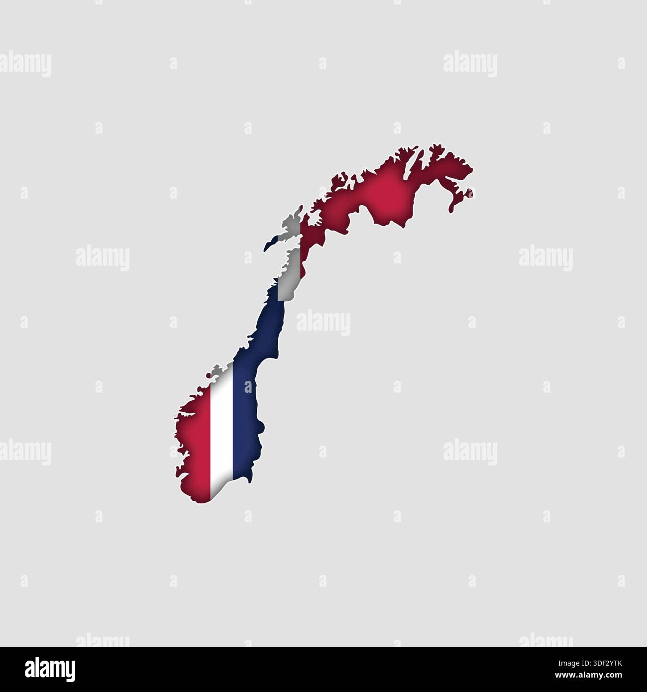 NORWAY Map with flag in body Stock Vector Image & Art - Alamy