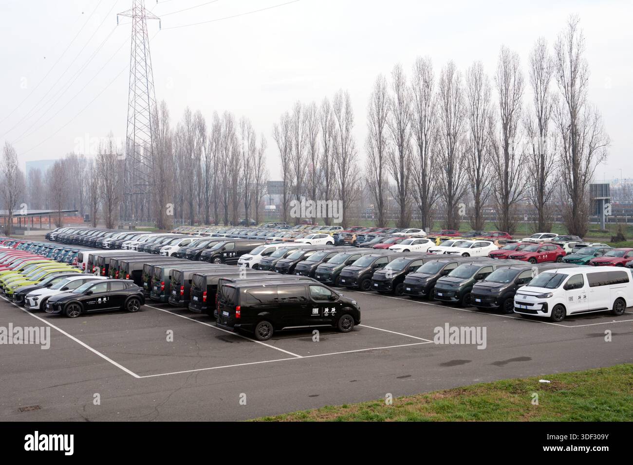 Milan, Cars made available for the 2026 Milan Cortina Winter Olympics ...