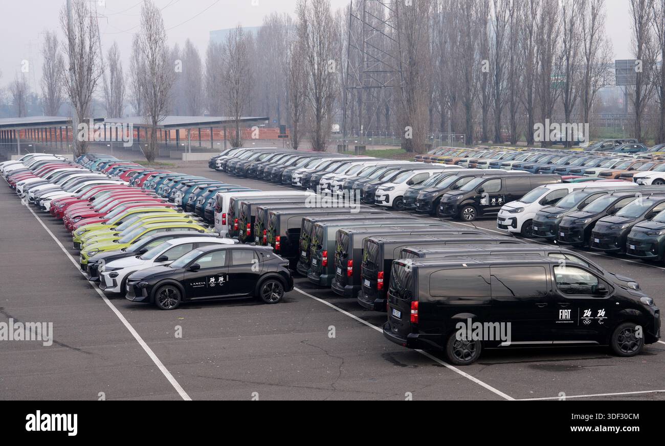 Milan, Cars made available for the 2026 Milan Cortina Winter Olympics ...