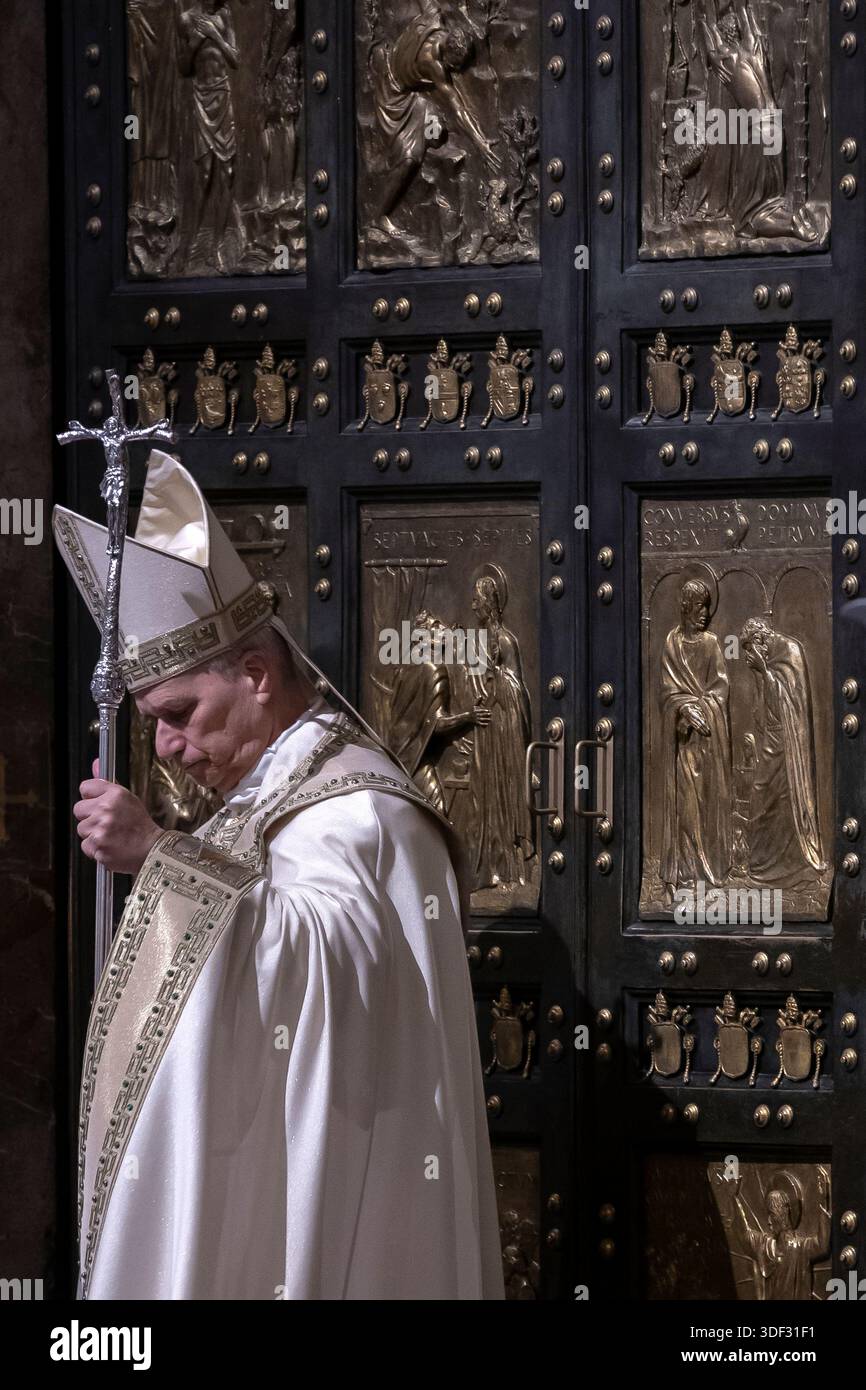Vatican City, Vatican, 06 January 2026. Pope Leo XIV closes the Holy ...