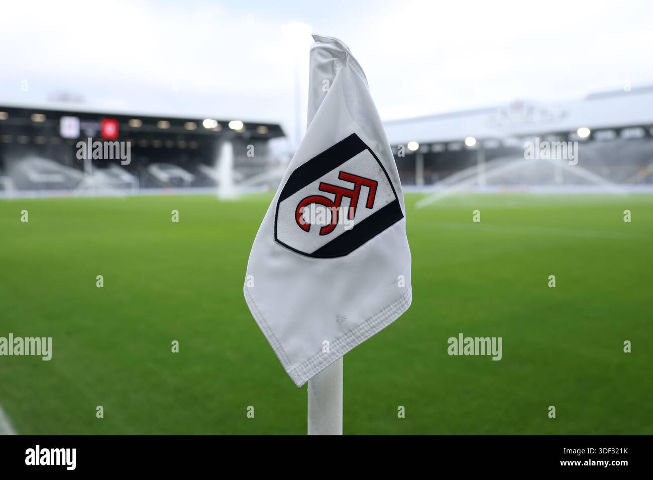 Fulham’s corner flag before the Emirates FA Cup Third Round match ...