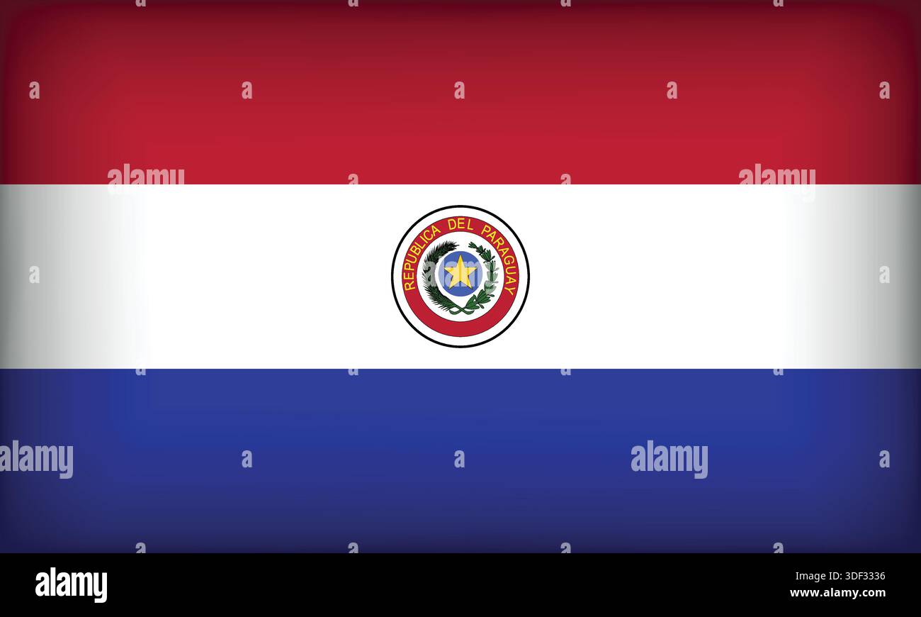 Paraguay flag original color Stock Vector Images - Alamy