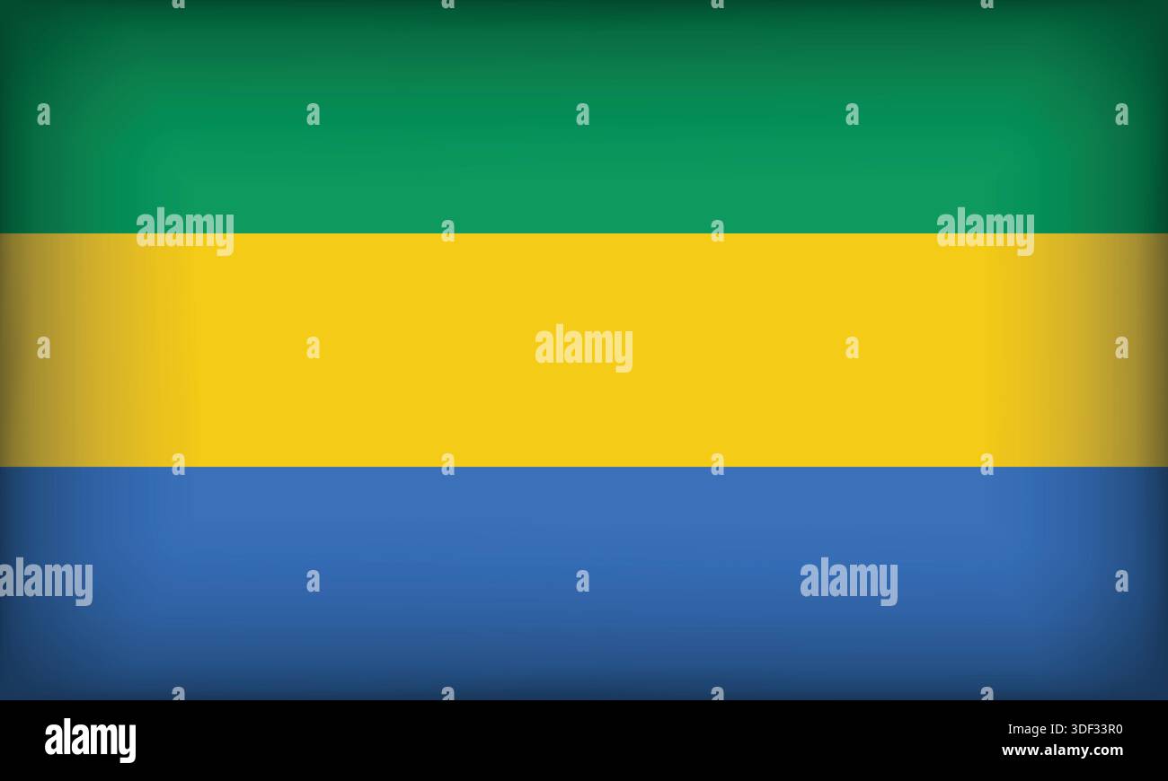 Gabon flag africa Stock Vector Images - Alamy