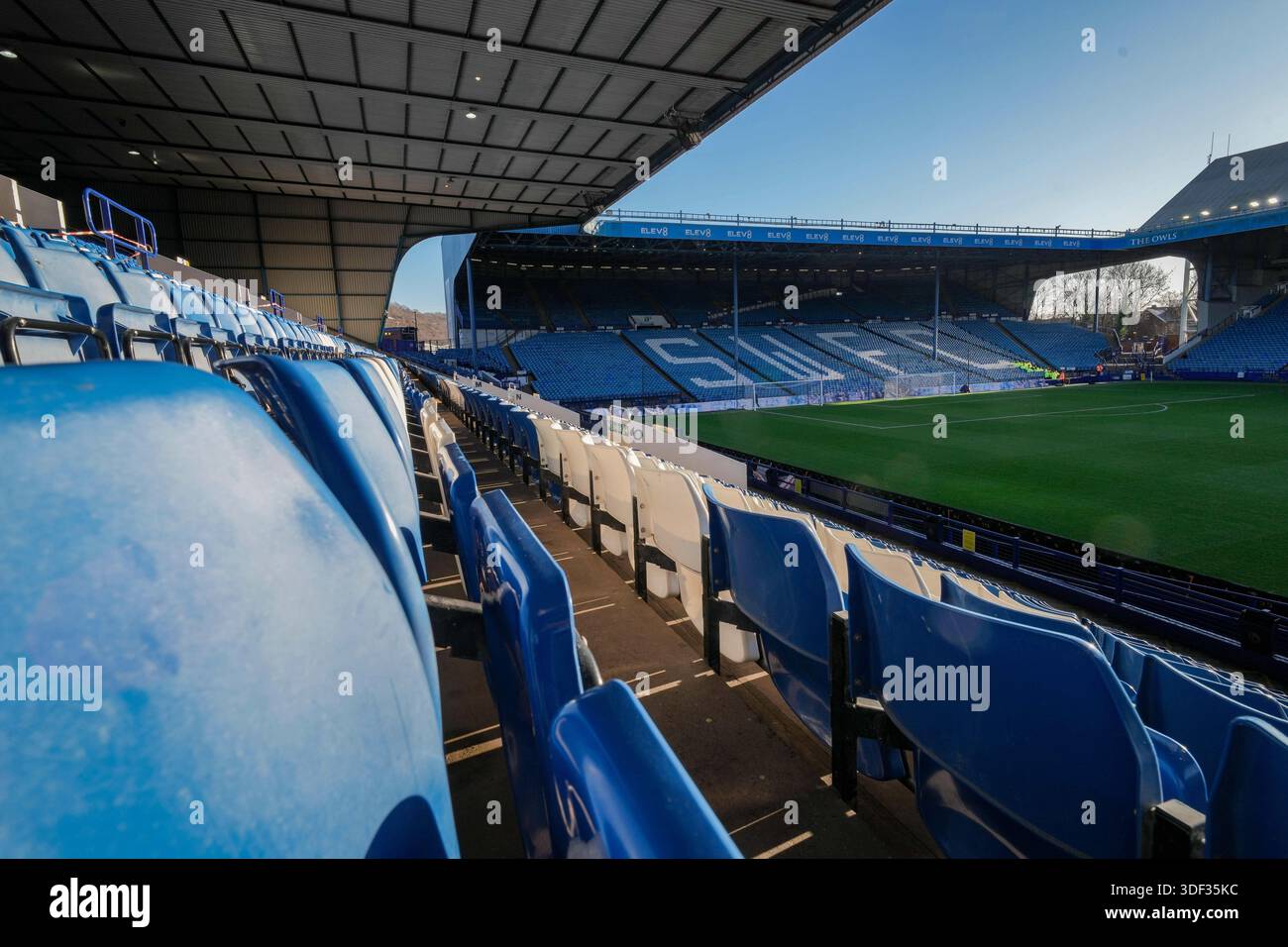 A ground shot showing the pitch during the Emirates FA Cup Third Round ...