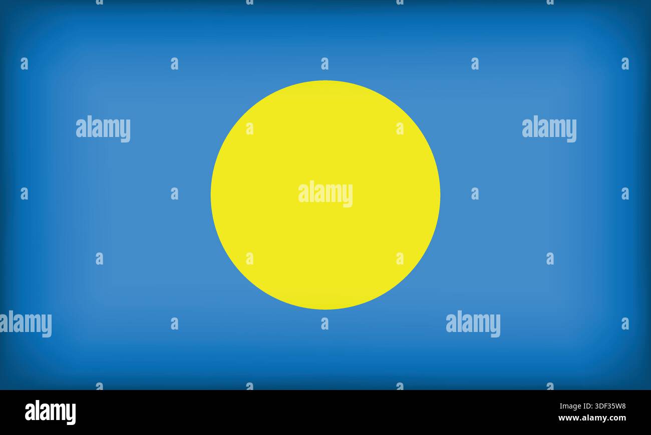 Palauan flag vector symbol Stock Vector Images - Alamy