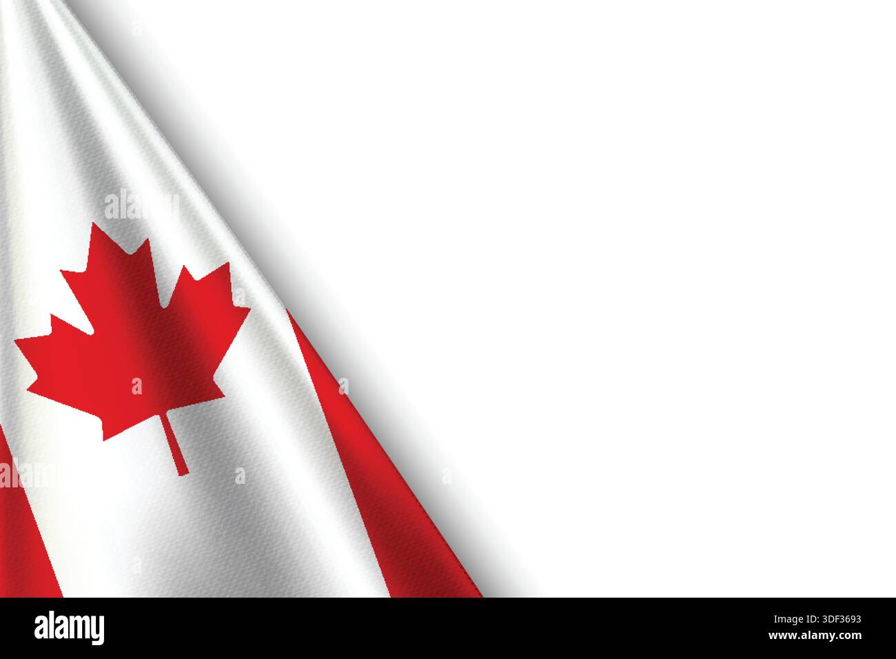 Canada flag waving on flagpole Stock Vector Images - Alamy